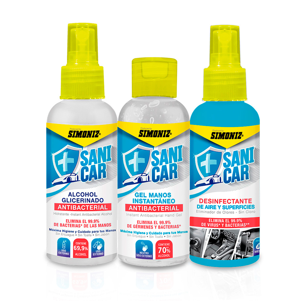 MINI KIT DESINFECCION SIMONIZ 100ML - Autoplanet
